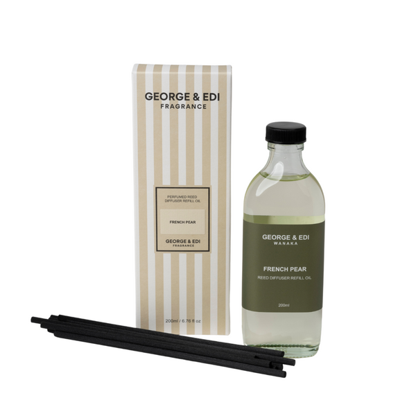 GEORGE & EDI REED DIFFUSER 200ML REFILL- FRENCH PEAR
